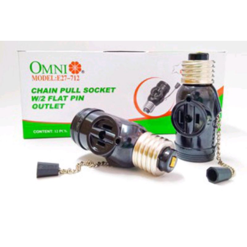 OMNI PULL CHAIN SOCKET ORIGINAL E27-712 | Shopee Philippines