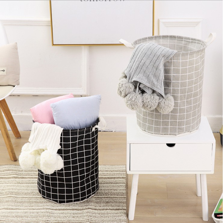 JHVN Home Foldable Sundries Laundry Basket | Shopee Philippines
