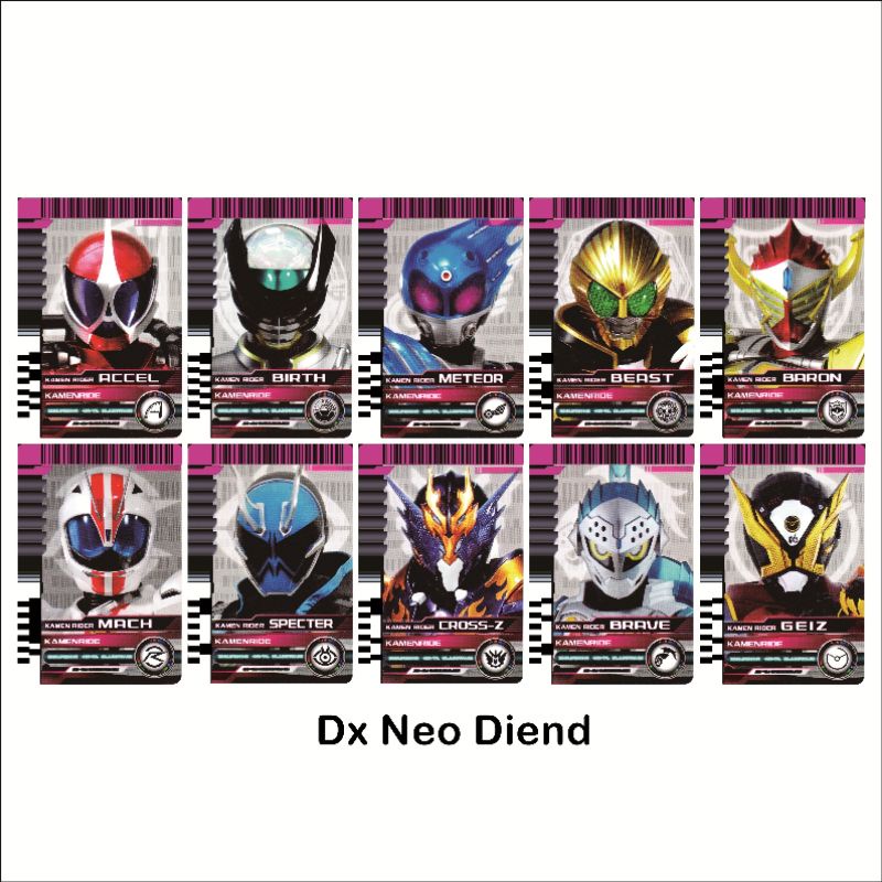Kamen rider decade Series neo diend Card | Shopee Philippines