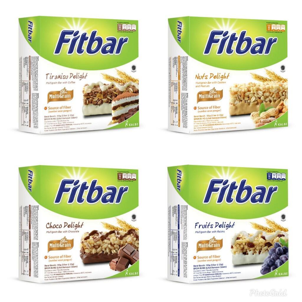 FITBAR Healthy Snack Source of Fiber 5 x 22gr Fit-Bar contains 5 pcs ...
