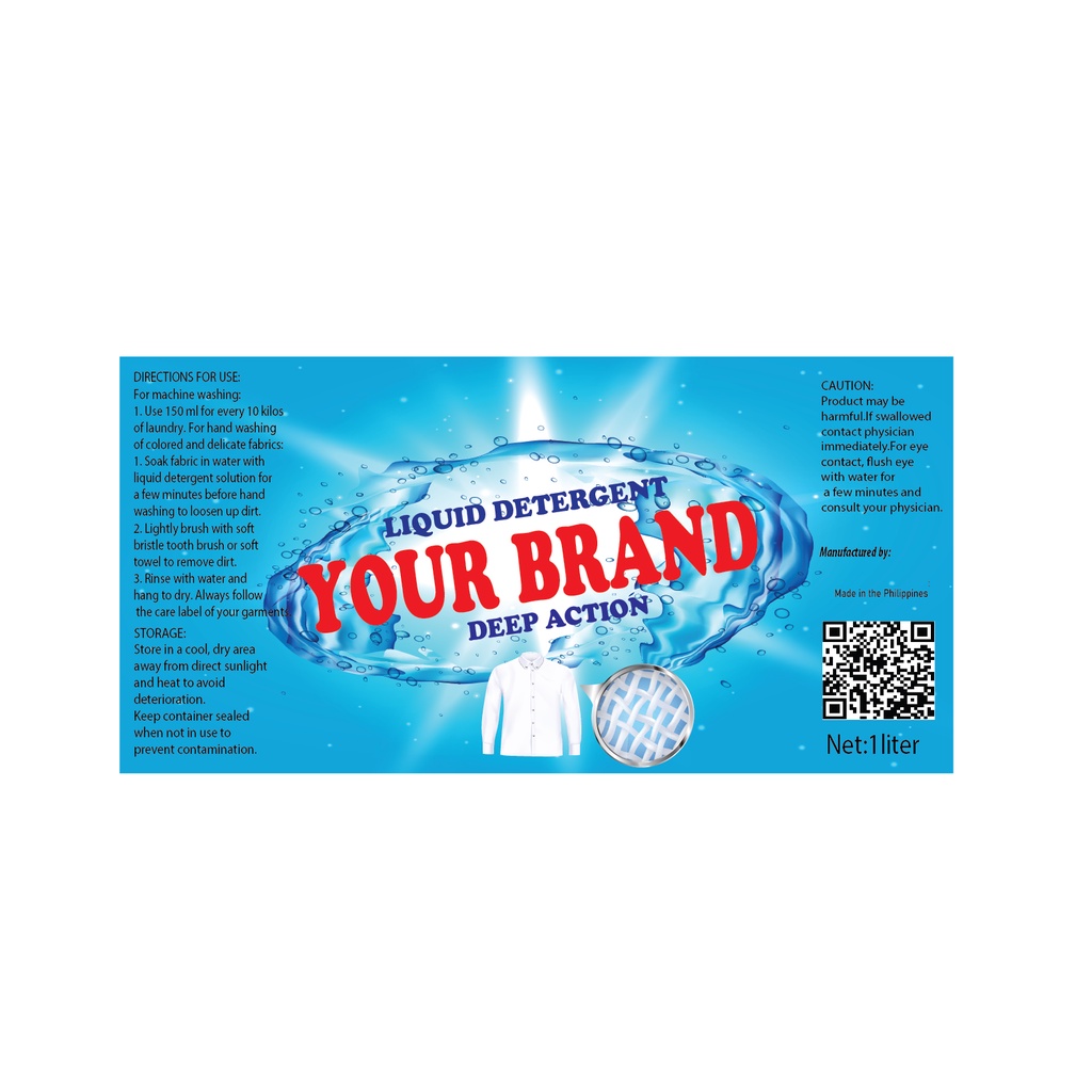 Sticker Labels for Detergent Liquid 2'' x 4'' 100 pcs | Shopee Philippines