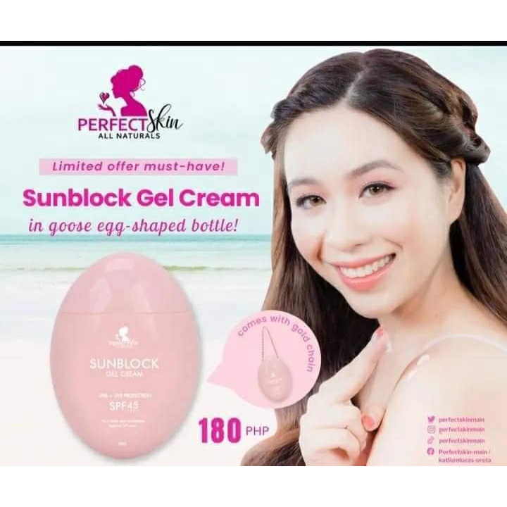 PERFECT SKIN SUNBLOCK GEL CREAM | Perfect Skin Sunblock Gel Cream SPF45 ...