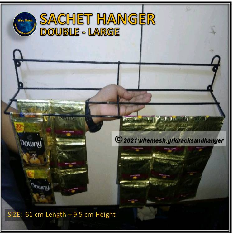 SACHET DISPLAY HANGER - DURABLE IRON HANGING RACK - SINGLE AND DOUBLE ...