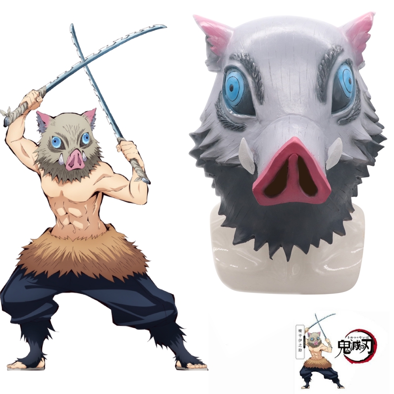 【Ready Stock】Demon Slayer Kimetsu no Yaiba Hashibira Inosuke Cosplay ...