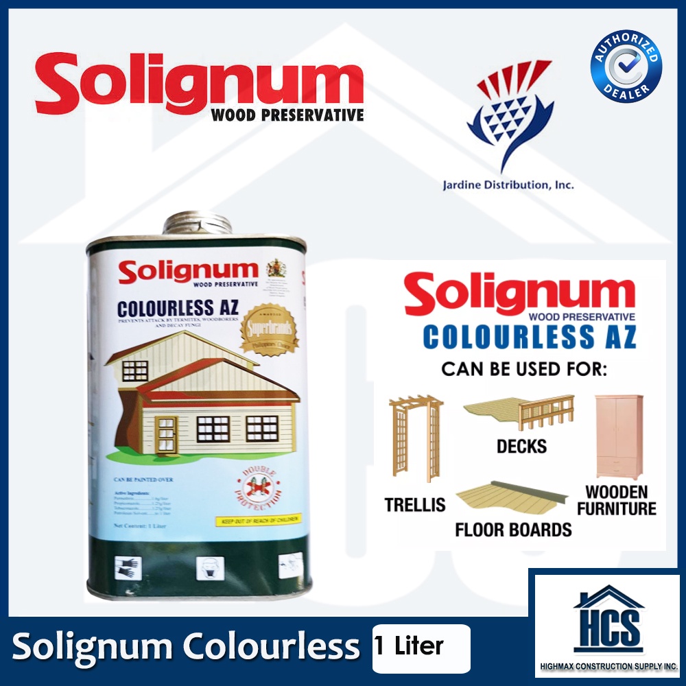 Jardine Solignum Wood Preservative - Colorless 1 Liter | Shopee Philippines