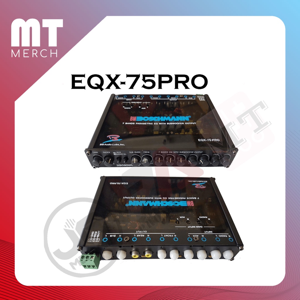 [MTY] Boschmann (EQX-75PRO) 7 Band Professional Parametric Car Equalizer | Shopee Philippines