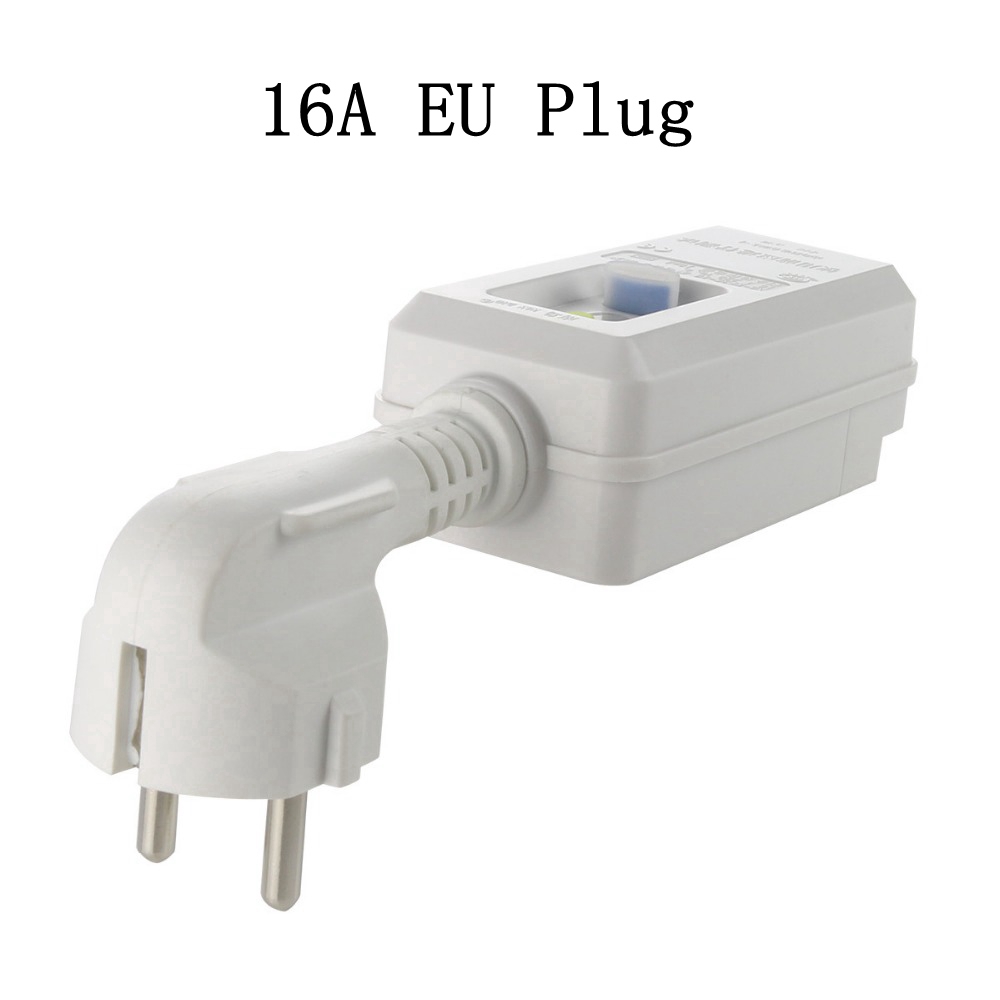 EU Plug GFCI Leakage Protection Safety RCD Socket Adaptor Home Circuit ...