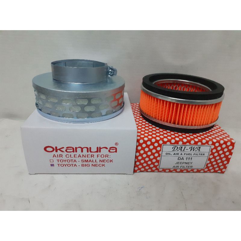 OKAMURA AIR CLEANER HOUSING OWNER TYPE JEEP AND DAIWA AIR FILTER JEEP ...