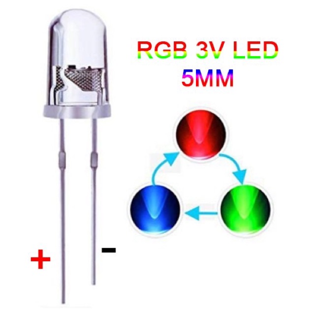 RGB 3V LED 5MM (NEW) | Shopee Philippines