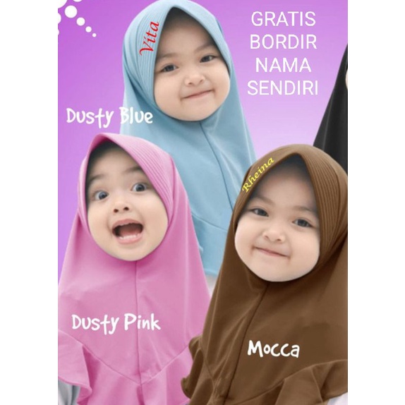 Free Name hijab hijab hijab Children hijab Baby 2 Months To 10 Years ...