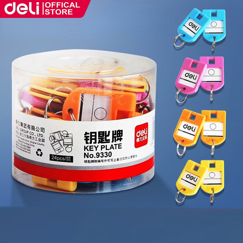 Deli 24pcs key chain classification management key card deposit box ...