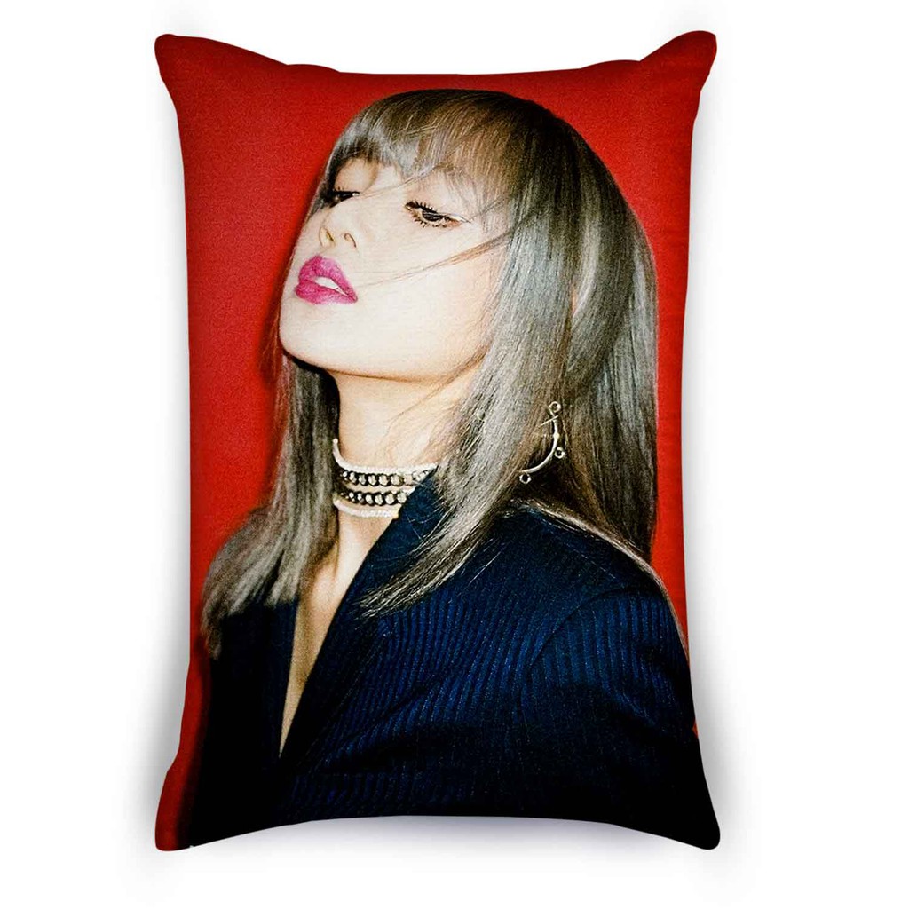 Blackpink merch LISA pillow big size 13x18 inches with FREE face mask ...