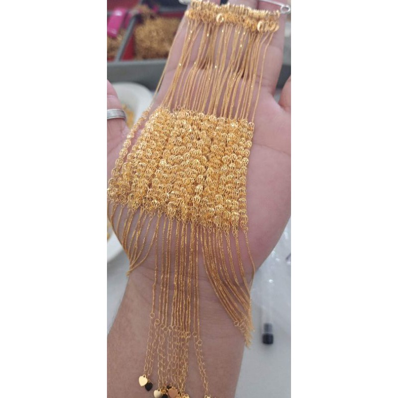 PAWNABLE 18k Saudi gold palay bracelet | Shopee Philippines