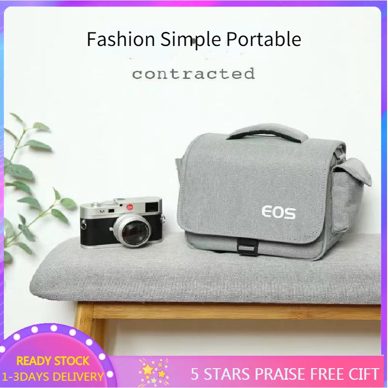 hot】Canon digital camera bag shoulder camera bag EOS m6 M50 200D 80D ...