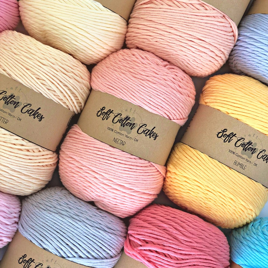 Catcraft 100g Soft Cotton Yarn Cakes 100% Cotton Yarn | Shopee Philippines