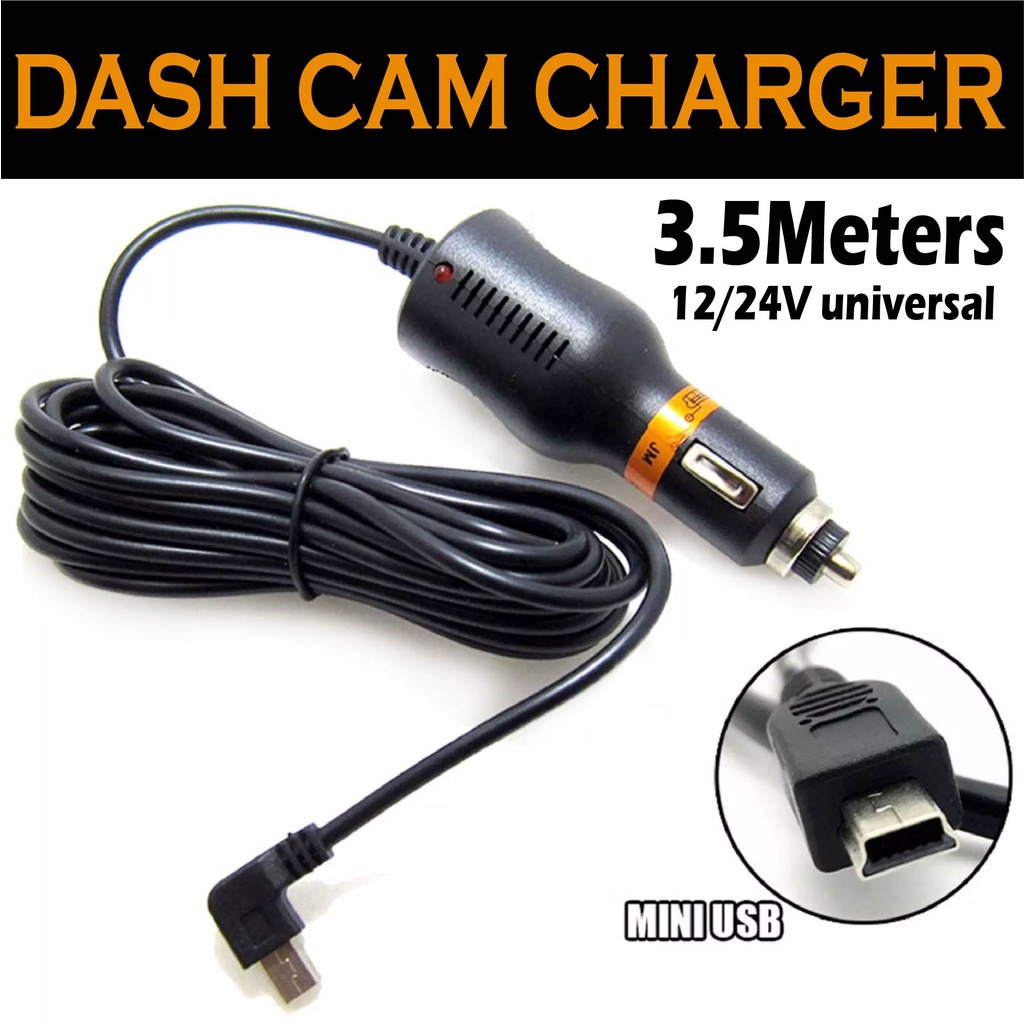 Dash Cam Adapter Power Car Charger Dc Cable For Dvr | Shopee Philippines