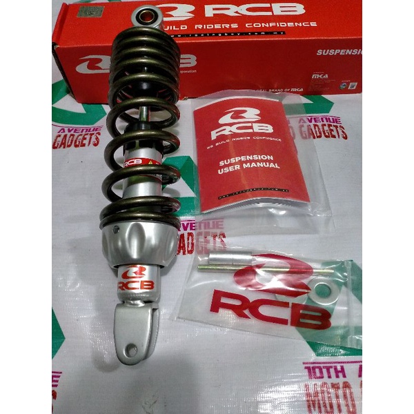 Racing boy (295Mm)rear shock titinuim for skydrive/click/beat mio/sip ...