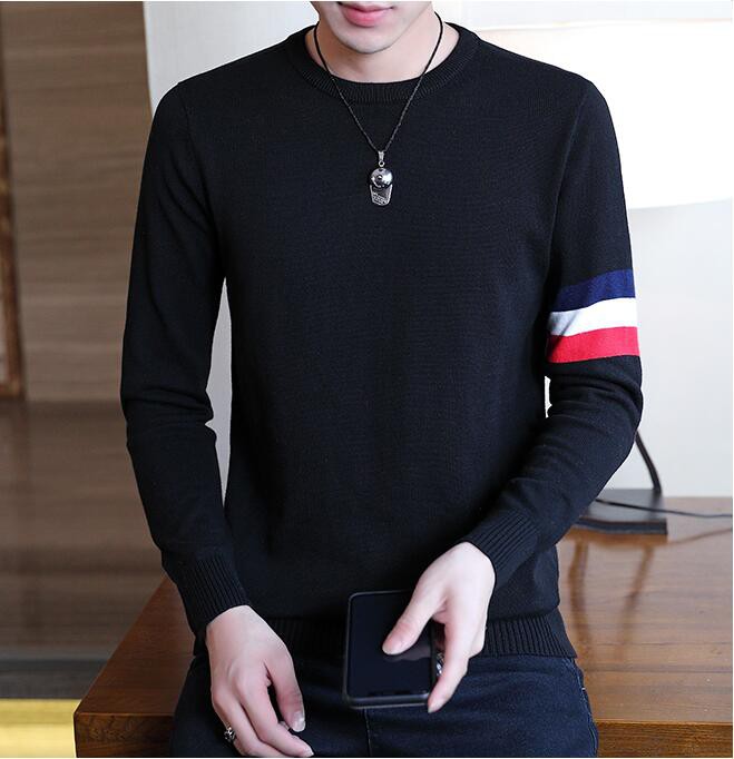 [Spot] three colors into autumn and winter fashion all-match round neck ...