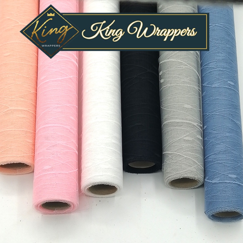Wrapping Mesh Leaf Design Flower Bouquet Wrapping Mesh Floral Wrapper ...