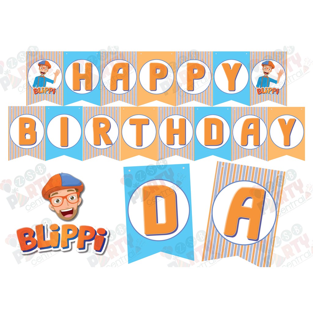 BLIPPI BIRTHDAY BANNER | Shopee Philippines