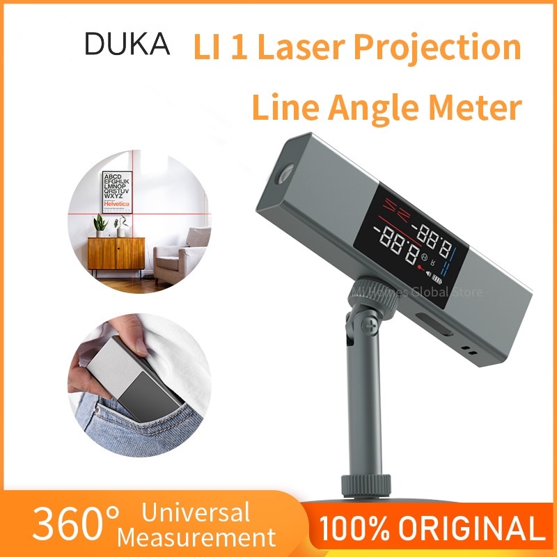 DUKA LI1 Laser Protractor Digital Inclinometer Angle Measure 2 in 1 ...