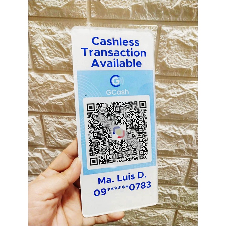 Cashless Payment Signage, 4x7, 2mm Acrylic, Rounded Corners | Shopee ...