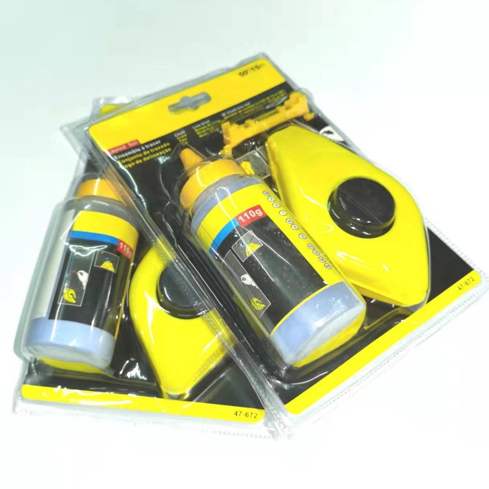 chalkline marker with powder pitik level bar chalk line layout set ...