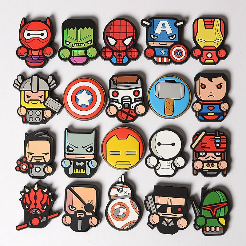 Marvel Super Hero Fridge Magnet Sticker Creative Magnetic Paste ...