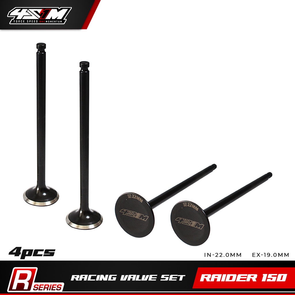 4S1M Racing Valve Double Angle 35/45 Deg for Suzuki Raider 150 Carb 4V ...