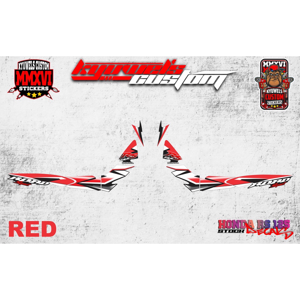 HONDA RS 125 STOCK DECALS | Shopee Philippines
