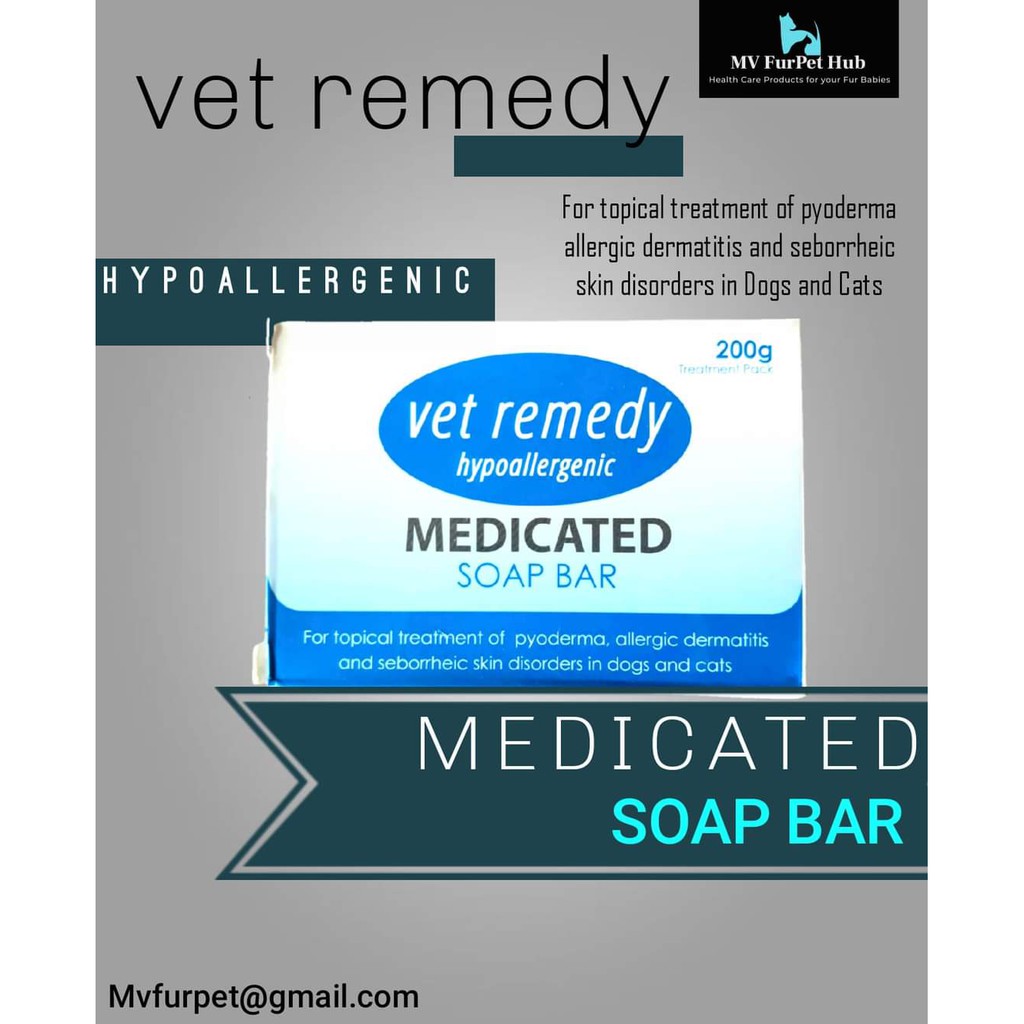 Vet Remedy Medicated Soap for cats and dogs 200grams | Shopee Philippines