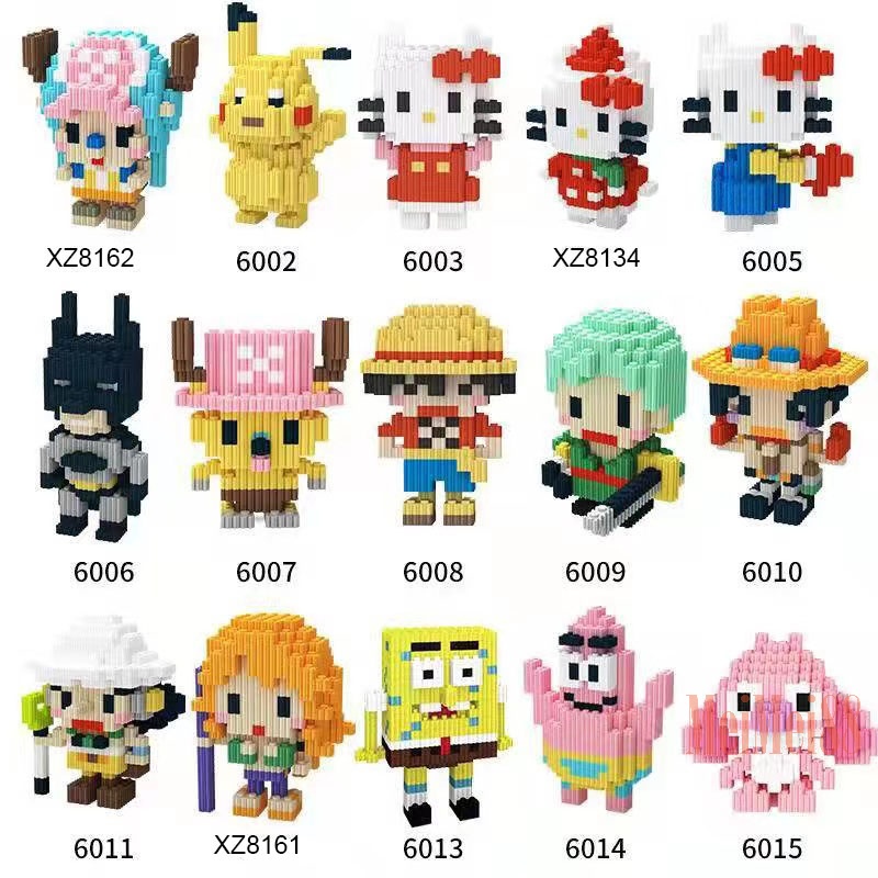 Nano Block MARVEL, DISNEY, ONE PIECE Series| Bricks education Nano ...