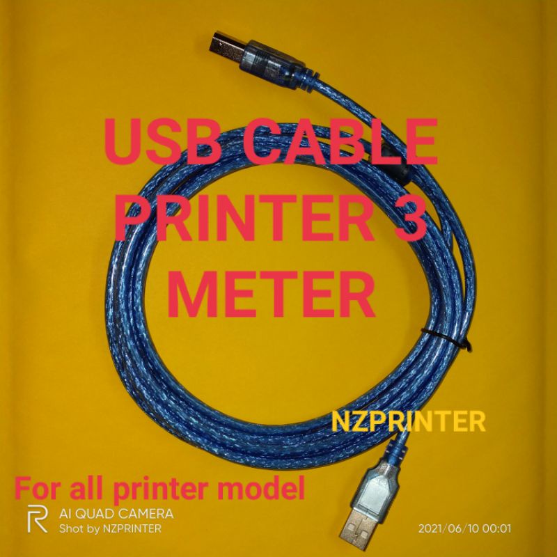 USB CABLE PRINTER 3 METER | Shopee Philippines