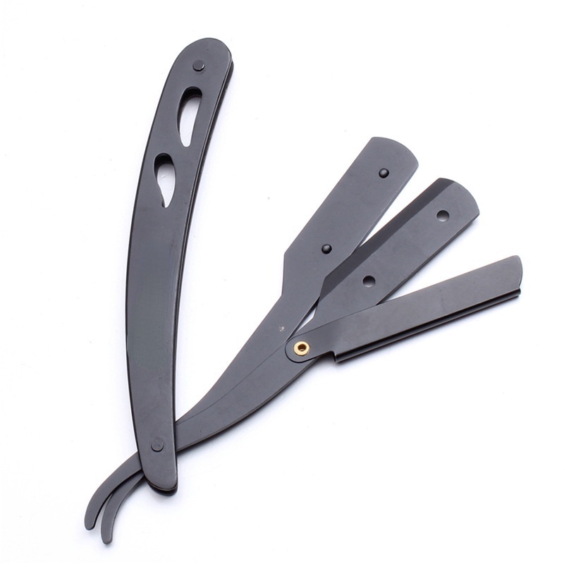 Salon Shave Stainless Steel Double Blade Shaving Shave Neck Hair Beauty ...