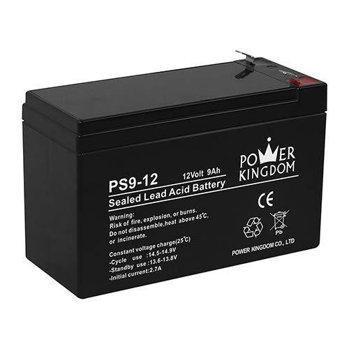 Power Kingdom UPS Battery 12V 9Ah 20hr PS9-12 12 Volts 9 Ampere ...