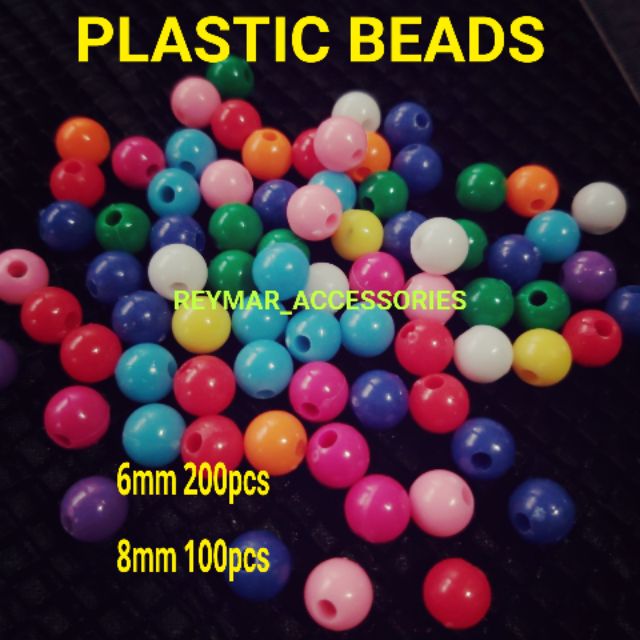 100 PCS PLASTIC BEADS | Shopee Philippines