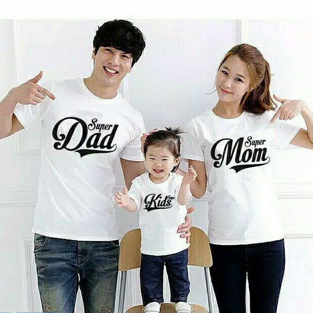 Family SUPER / Clothes COUPLE FAMILY / T-Shirt COUPLE FAMILY Dad Mother ...