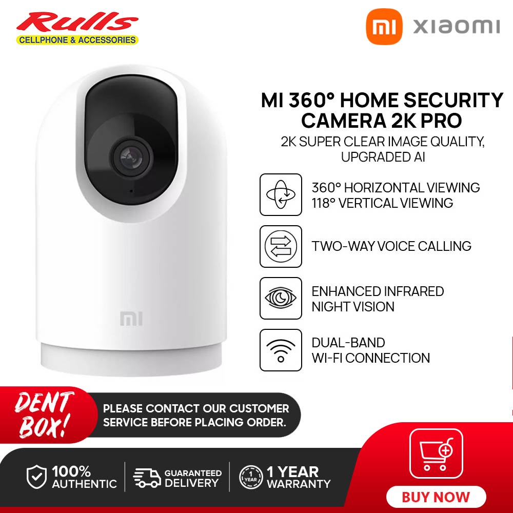 Xiaomi Mi 360° Home Security Camera 2K Pro | 360 Degree Panoramic | 3MP ...