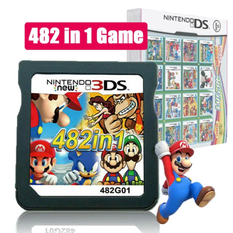 482 in 1 Game Games Cartridge Mario Multicart for NDS, NDSL, NDSI ...