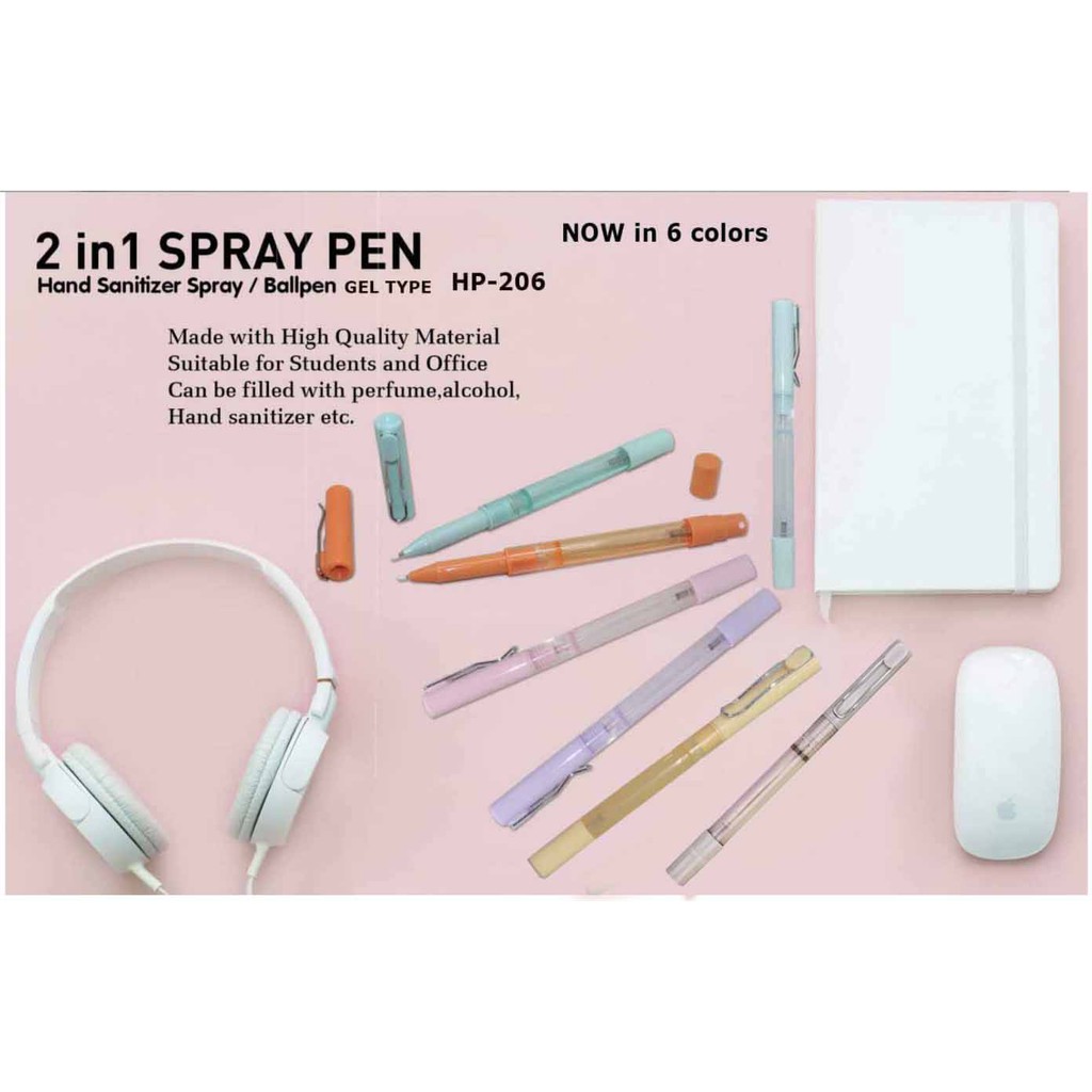 Alco Spray Candy Gel Pen, Sanitizer Spray Clip Gel Pen, Spray Pen ...