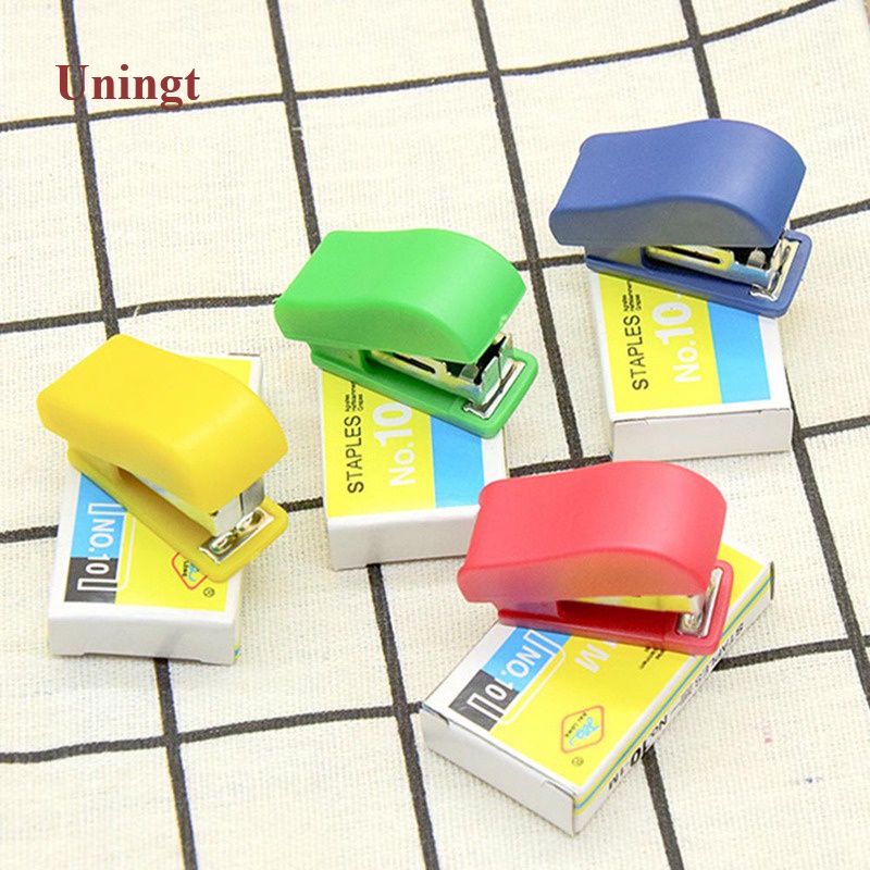 Kawaii Mini Small Stapler Useful Mini Stapler Staples Set Office ...