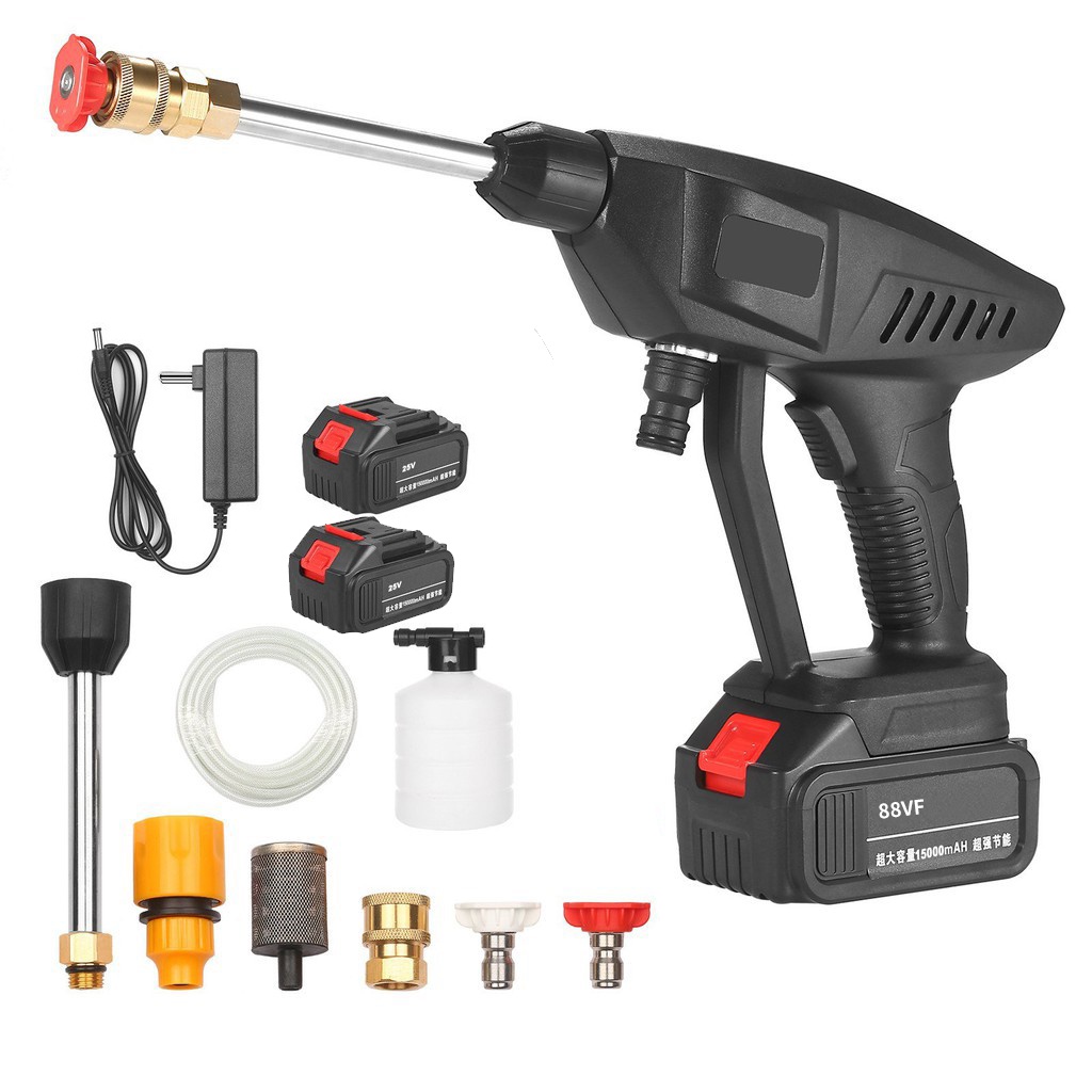 25V Portable High Pressure Washer Machine 15A 30Bar Cordless Washer ...