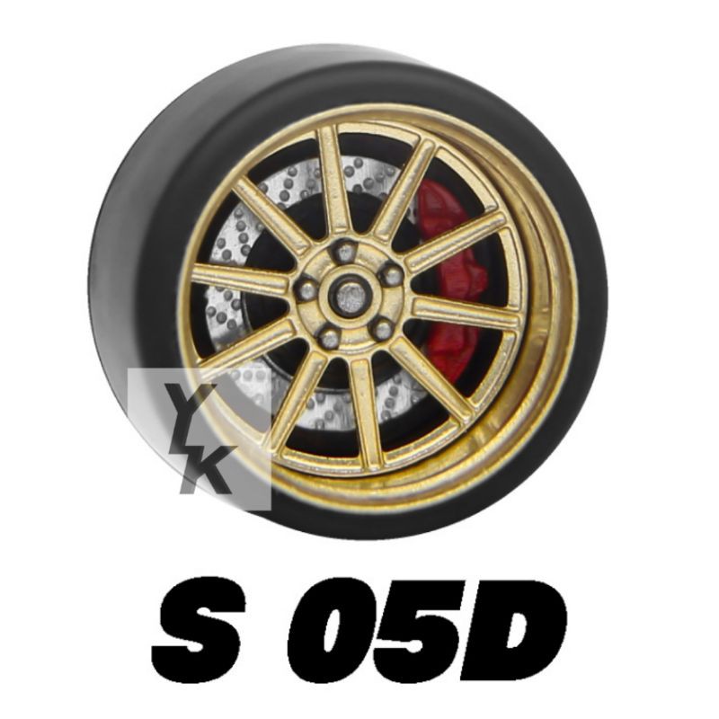 Carlomo 1/64 alloy wheels with disbrake PART 2 (3D shape) tayar with ...