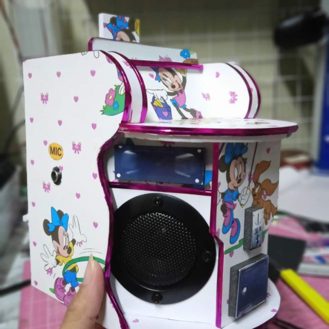 Portable mini videoke Bluetooth with microphone Cartoons and LV design ...