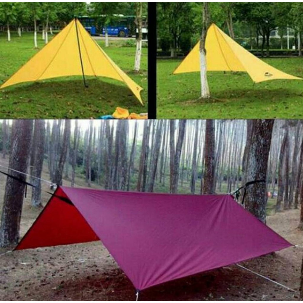 TENDA Flysheet 3x4 Meters Ultralight Waterproof - Bushcraft Camping ...