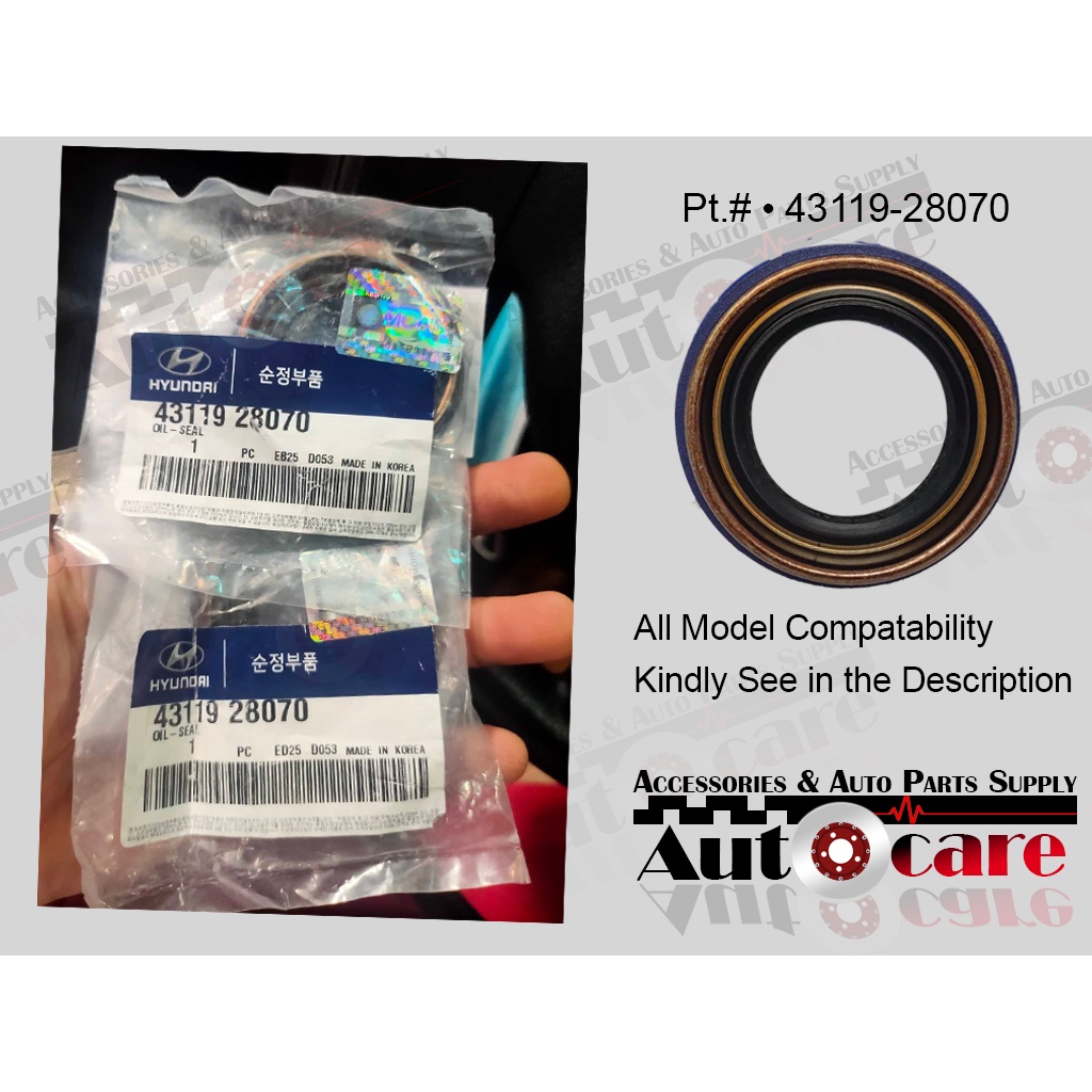 Transmission oil seal for Hyundai i10, i20, Grandi10, Getz, Santro, Eon ...