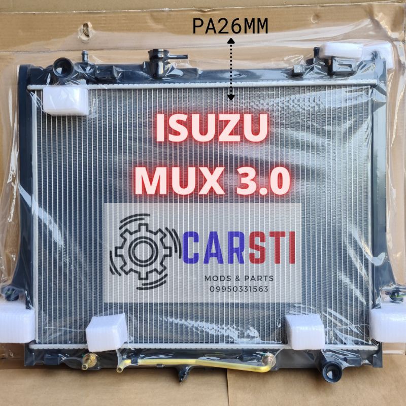 Radiator Mux Dmax Isuzu 2.5 3.0 Manual Automatic 4jk1/ 4jj1tcx | Shopee ...