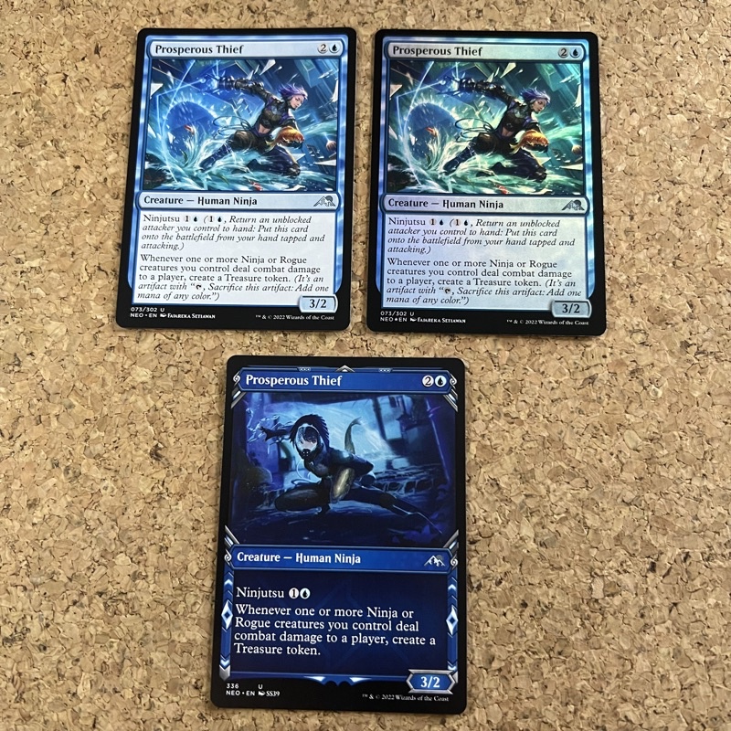 PROSPEROUS THIEF | HUMAN NINJA | KAMIGAWA NEON DYNASTY | BLUE | MTG ...