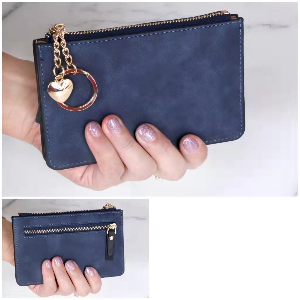 Medium Size Wallet Gamoza/Leather With Heart&Key Chain and Card ...