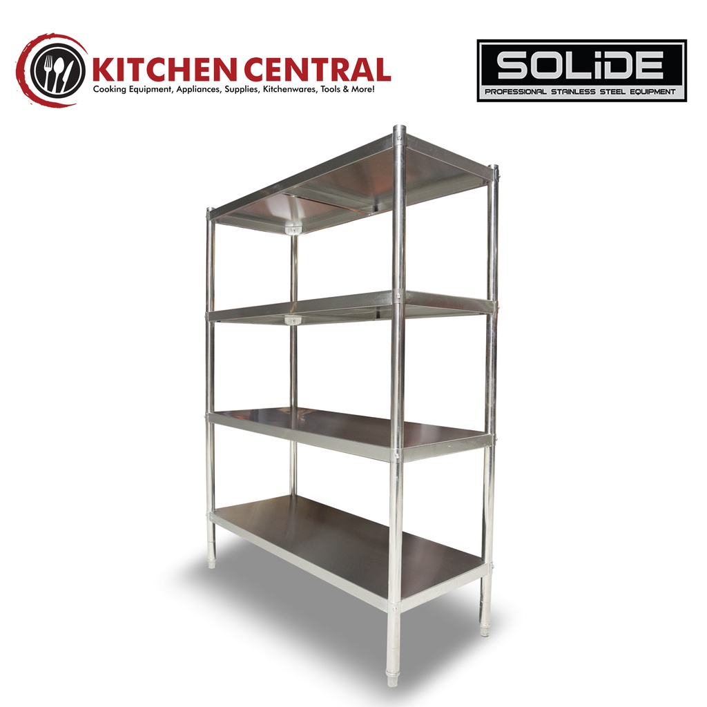 Solide 4 Layer Stainless Steel Commercial Kitchen Racks FSR-48 | Shopee ...